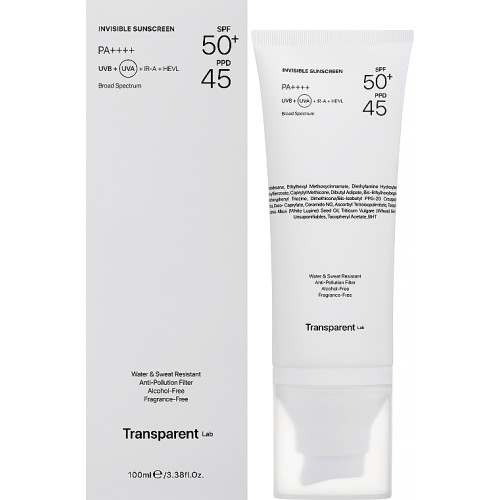 Transparent Lab Invisible Sunscreen SPF 50+ - Невидимый солнцезащитный ...